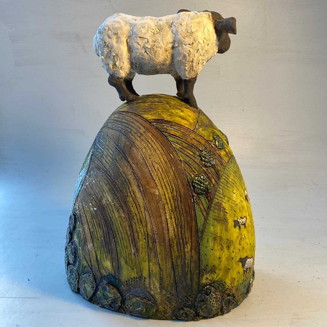 Sheep by the beck – Christine Cummings